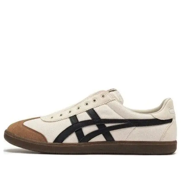 Onitsuka Tiger Tokuten Slip-on Sneakers - White/brown/black