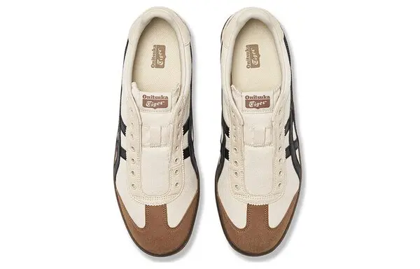 Onitsuka Tiger Tokuten Slip-on Sneakers - White/brown/black