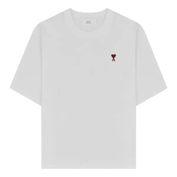AMI Paris Small Heart Logo Boxy Fit T-shirt