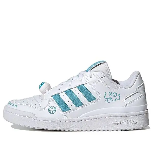 Adidas Originals X André Saraiva Forum Low Sneakers - White/blue
