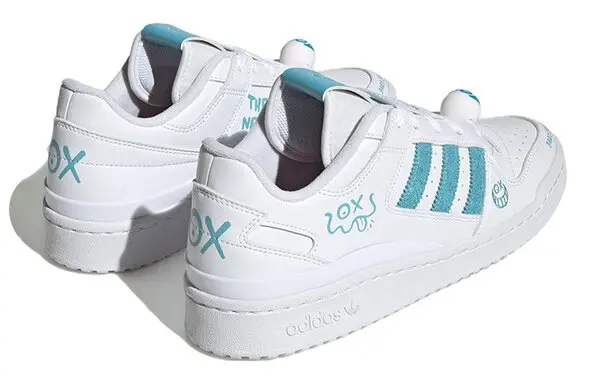 Adidas Originals X André Saraiva Forum Low Sneakers - White/blue