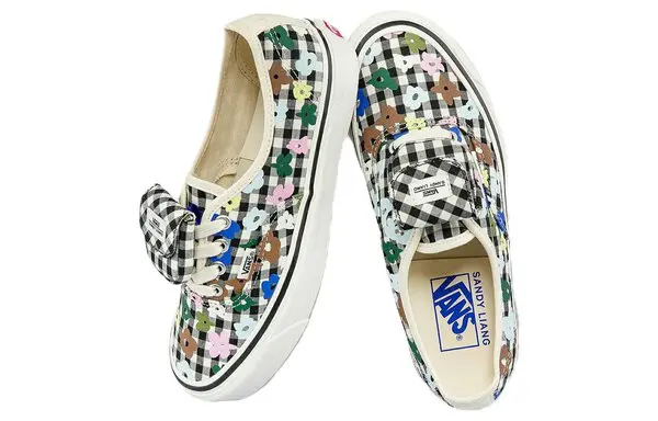 VANS Sandy Liang X Authentic 44 Dx Checkerboard Floral Sneakers
