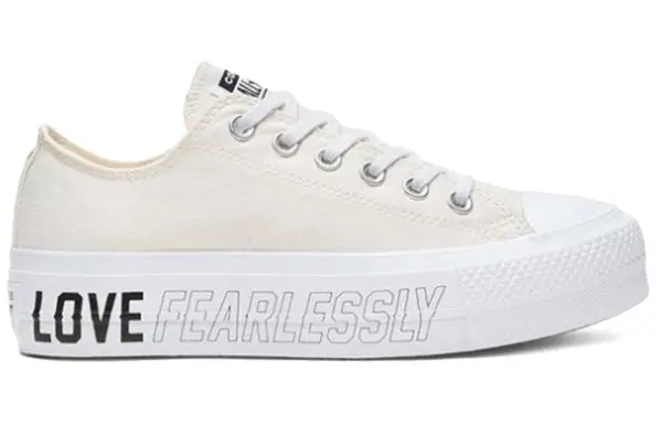 CONVERSE Chuck Taylor All Star Lift Low "love Fearlessly - White