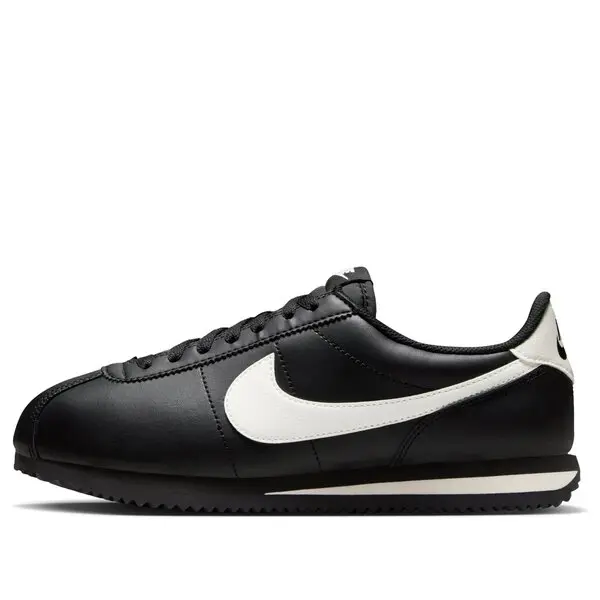 Nike Cortez Leather Sneakers - Black/pale Ivory