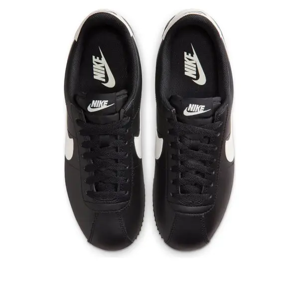 Nike Cortez Leather Sneakers - Black/pale Ivory