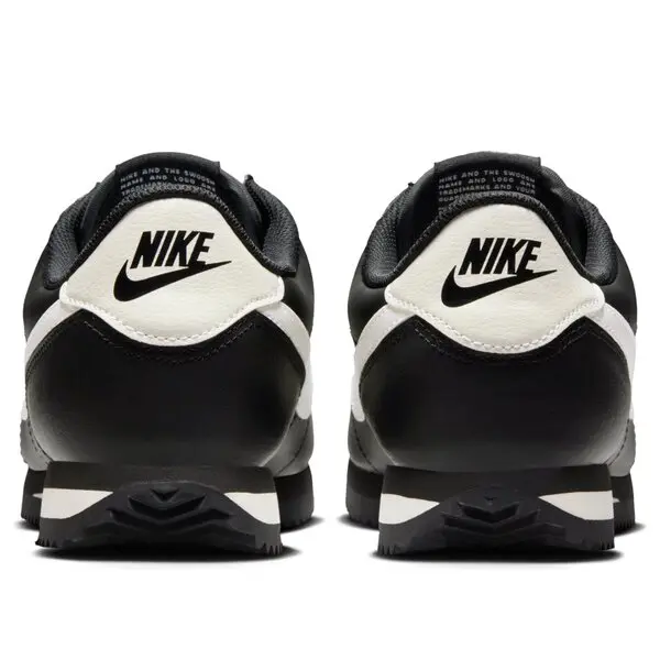 Nike Cortez Leather Sneakers - Black/pale Ivory