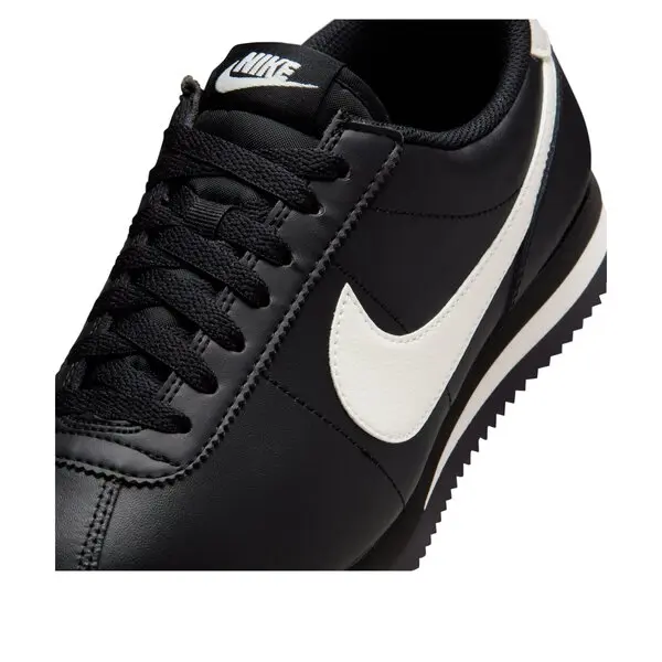 Nike Cortez Leather Sneakers - Black/pale Ivory