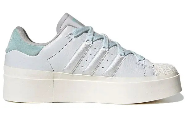 Adidas Superstar Bonega Platform Sneakers - White/blue