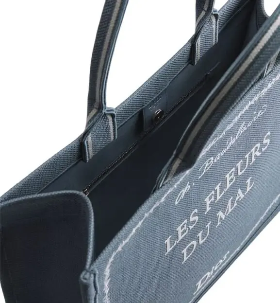 Dior Book Tote - Blue/white