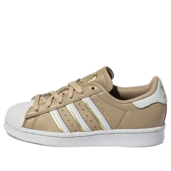 Adidas Superstar Low Top Sneakers - Light Brown