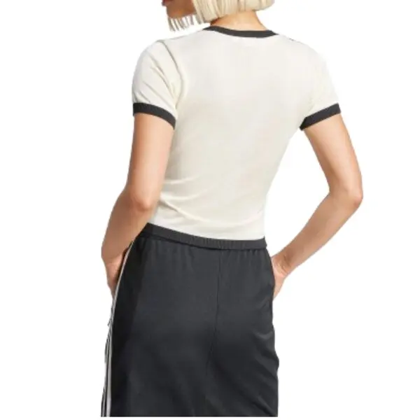 Adidas Knitted 3-stripes Short T-shirt Asia Sizing