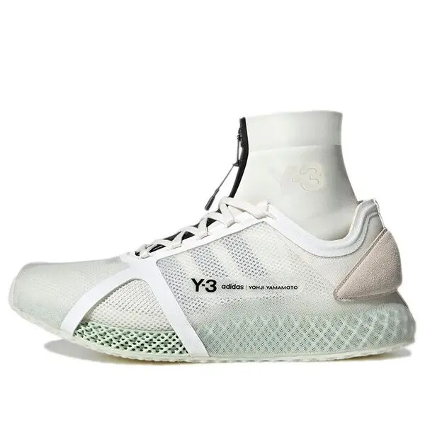 Adidas Y-3 Runner 4d Iow Mid "core" Sneakers - White