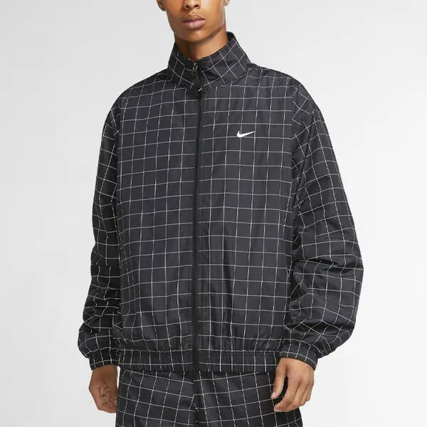 Nike Lab Casual Sports Woven Plaid Jacket