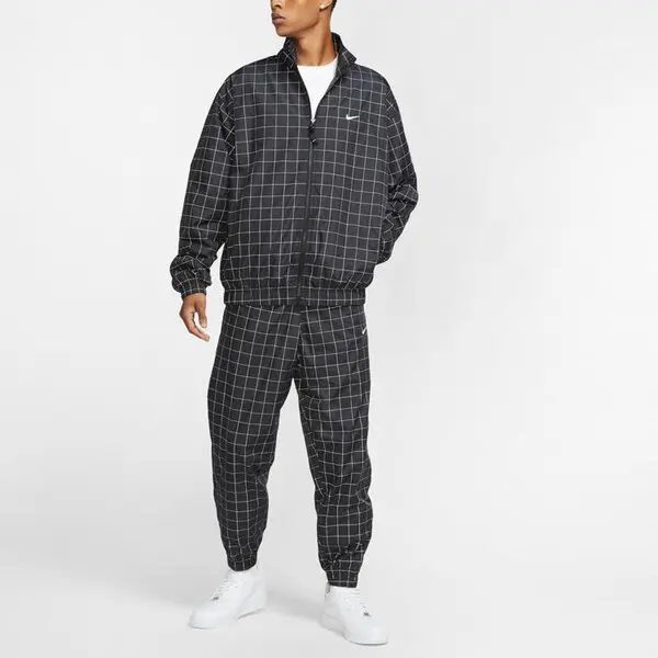 Nike Lab Casual Sports Woven Plaid Jacket