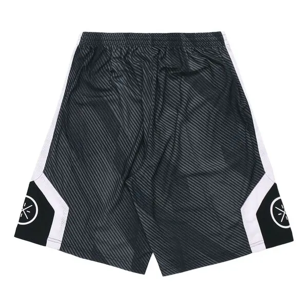 LI-NING Way Of Wade Logo Basketball Shorts - Black/grey