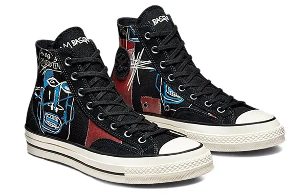 CONVERSE Jean-michel Basquiat X Chuck 70 Hi 'kings Of Egypt Iii - Black/red/multi-color