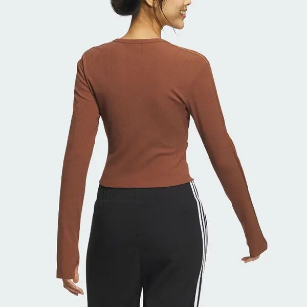 Adidas Originals Corset Long Sleeve Shirt - Brown