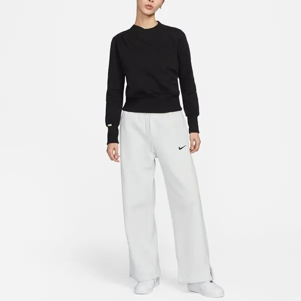 Nike Round Neck Casual Sports Sweatshirt - Black
