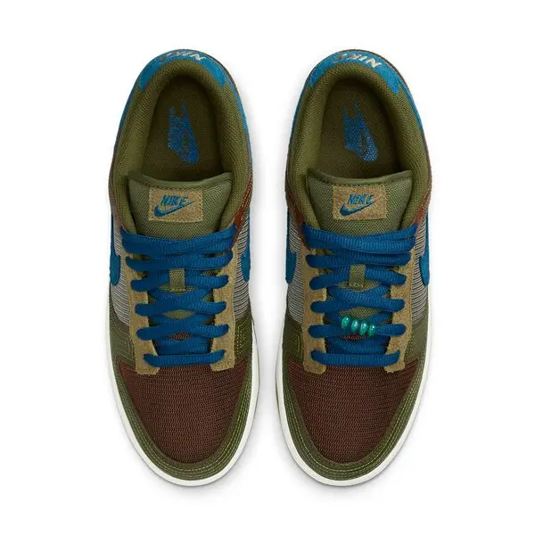 Nike Dunk Low Nh 'cacao Wow' Sneakers - Green/blue/gray