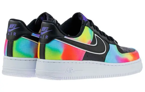 Nike Force 1 Low 'tie-dye' Sneakers - Black/multi-color