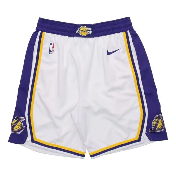 Nike Lakers Association Edition Basketball Shorts - White