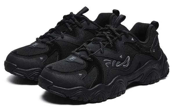 FILA Fluid 4 Lace-up Athletic Sneakers - Black/white