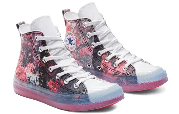 CONVERSE Shaniqwa Jarvis X Chuck Taylor Cx High Top Floral Sneakers - White/pink