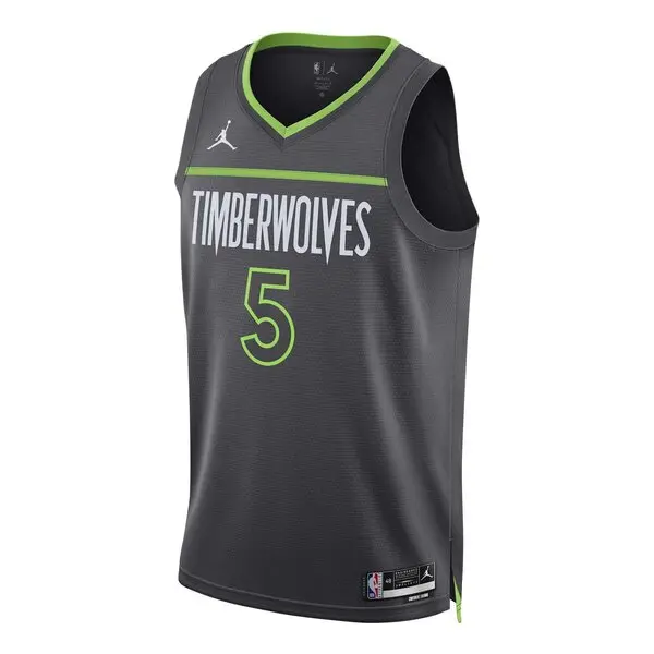 JORDAN Nba Dri-fit Minnesota Timberwolves Statement Edition Swingman Jersey Anthony Edwards - Anthracite