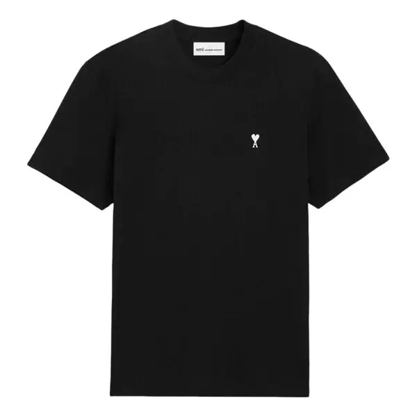 AMI Paris Small Heart Logo T-shirt - Black