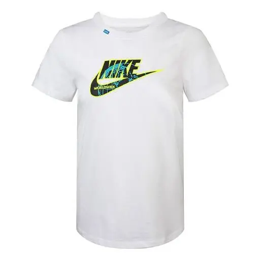 Nike Round Neck Casual Short Sleeve - White