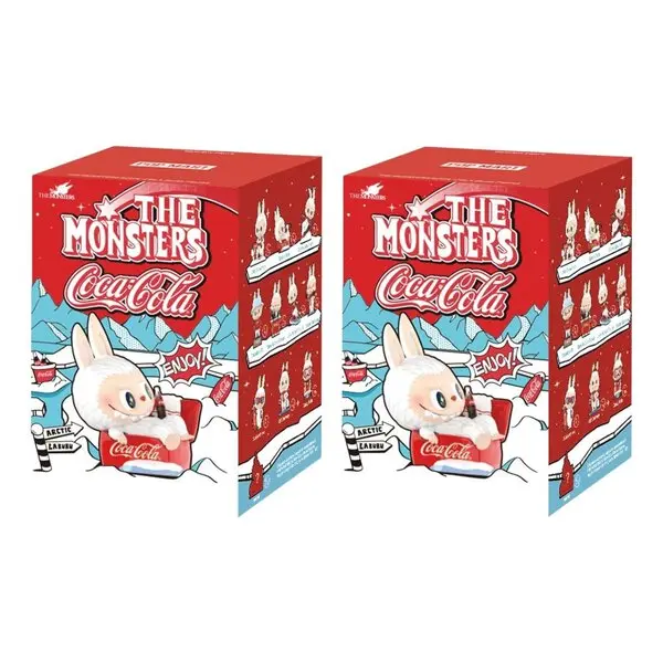 POP MART X Coca-cola The Monsters Labubu Figure Sealed Case - Multi-color