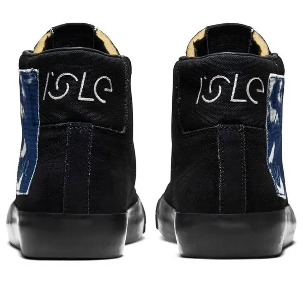Nike Isle Skateboards X Blazer Mid Sb 'patch' Sneakers - Black