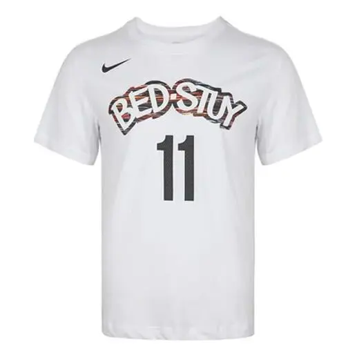 Nike Dri-fit Nba Brooklyn Nets Kyrie Irving Graphic Tee - White