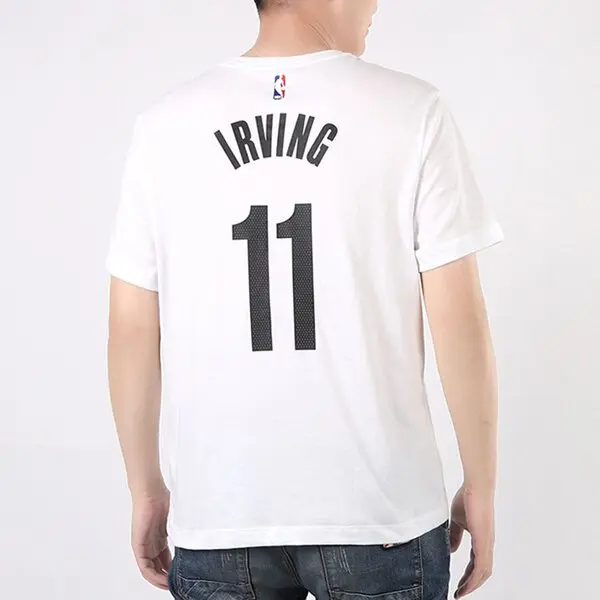 Nike Dri-fit Nba Brooklyn Nets Kyrie Irving Graphic Tee - White