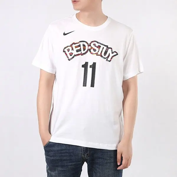 Nike Dri-fit Nba Brooklyn Nets Kyrie Irving Graphic Tee - White