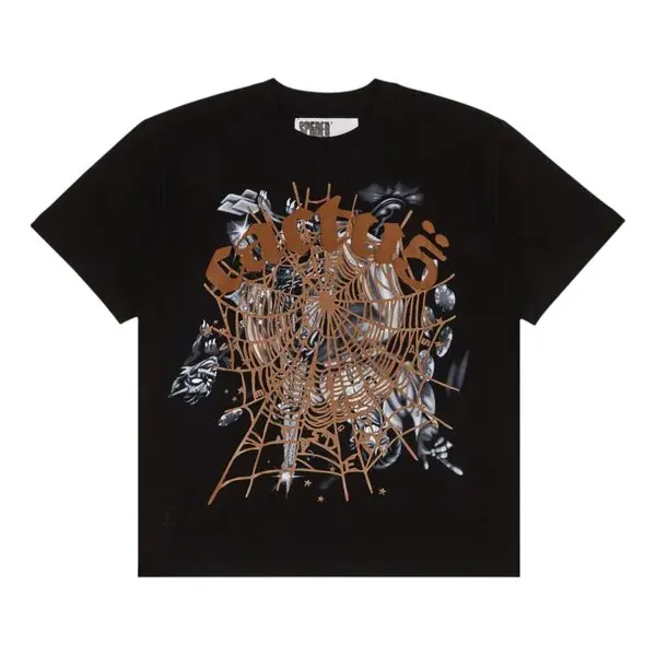 SP5DER X Cactus Jack Travis Scott Airbrush Tee - Black