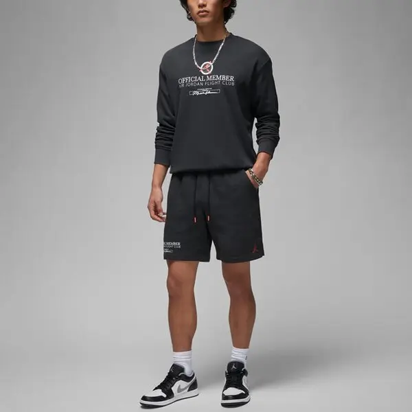 JORDAN Air Flight Mvp Fleece Shorts - Black/multi-color