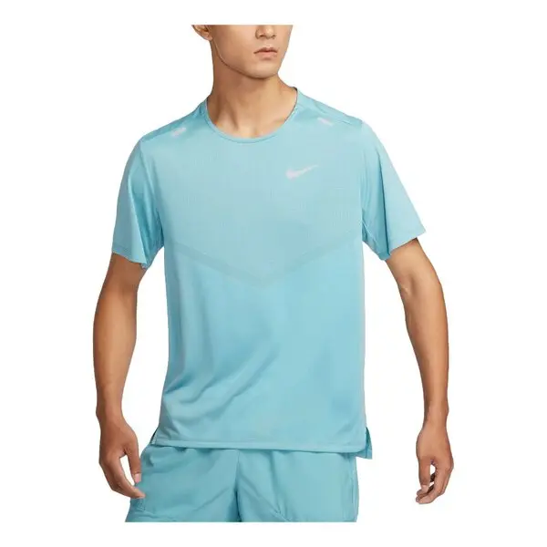 Nike Dri-fit Rise 365 Running T-shirt - Light Blue