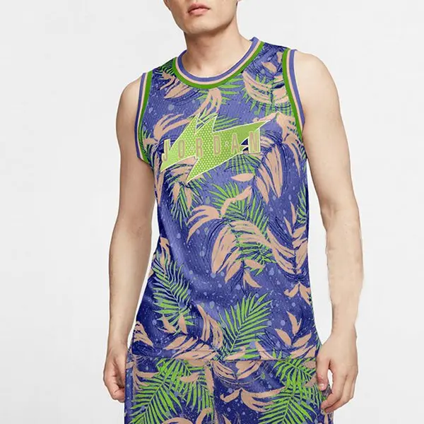 JORDAN Wings Printed Basketball Vest - Purple