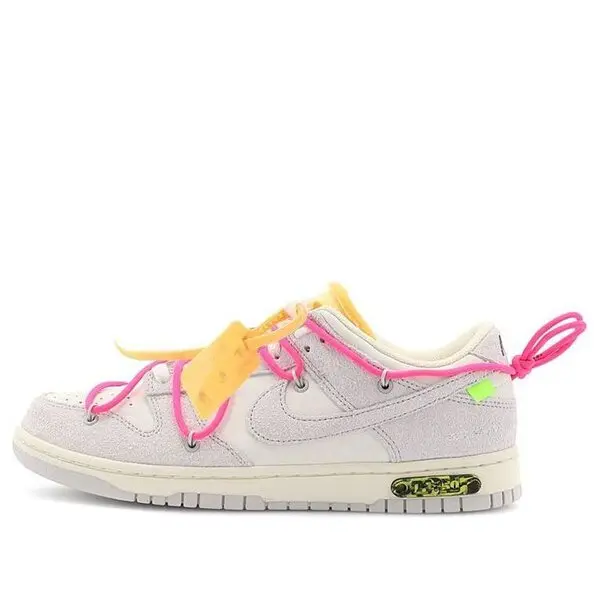 Nike X Off-white Dunk Low "the 50" Lot 17 Sneakers - Gray/white