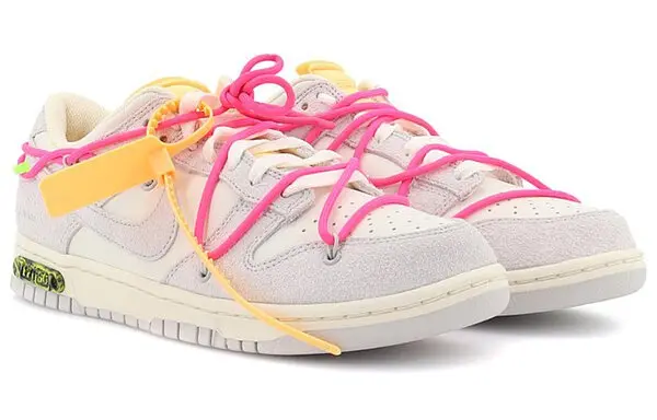 Nike X Off-white Dunk Low "the 50" Lot 17 Sneakers - Gray/white