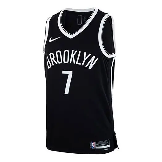 Nike Nba Sports Basketball Jersey/vest Sw Fan Edition Brooklyn Nets Durant No. 7 Black - Default Color