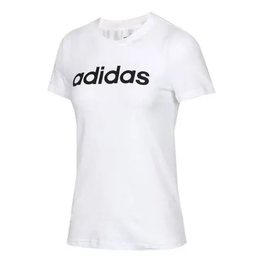Adidas Essential Logo Short Sleeve T-shirt - White