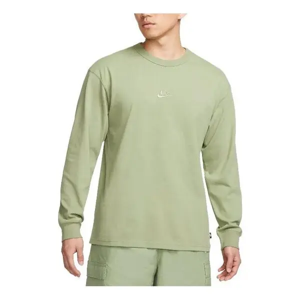 Nike Premium Essentials Long Sleeve Crewneck Tee - Green