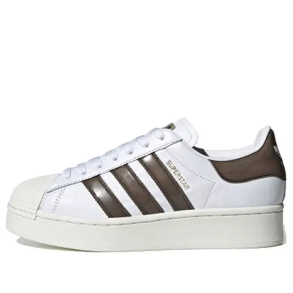 Adidas Superstar Bold Platform Sneakers - White/brown