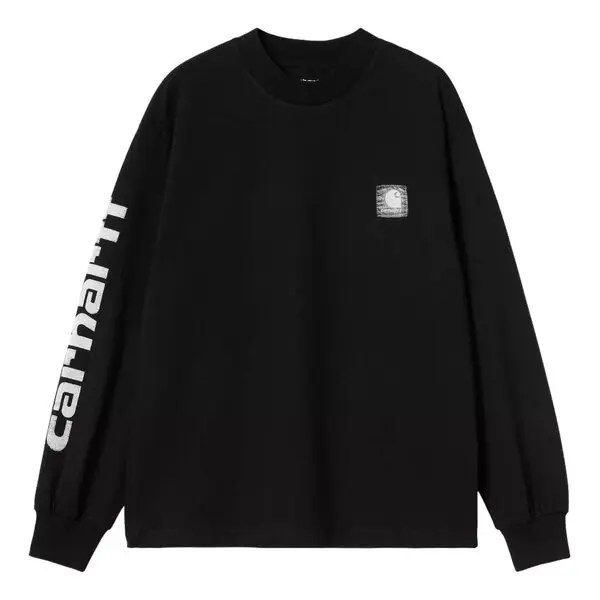Carhartt Work In Progress Archive Script Long Sleeve T-shirt - Black