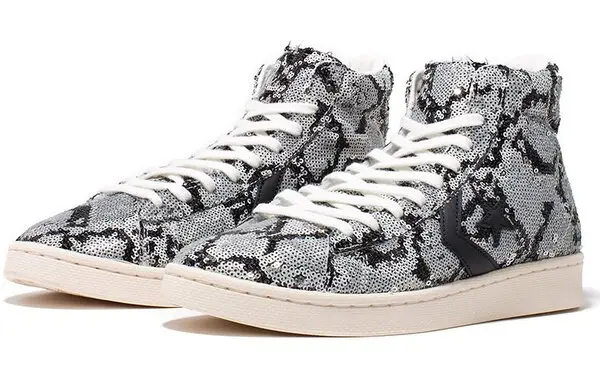 CONVERSE Pro Leather Mid 'snakequins' Sneakers - Black