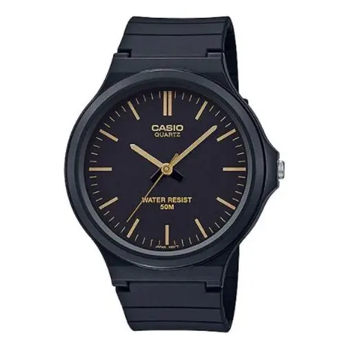 Casio Analog Quartz Watch With Resin Strap - Black