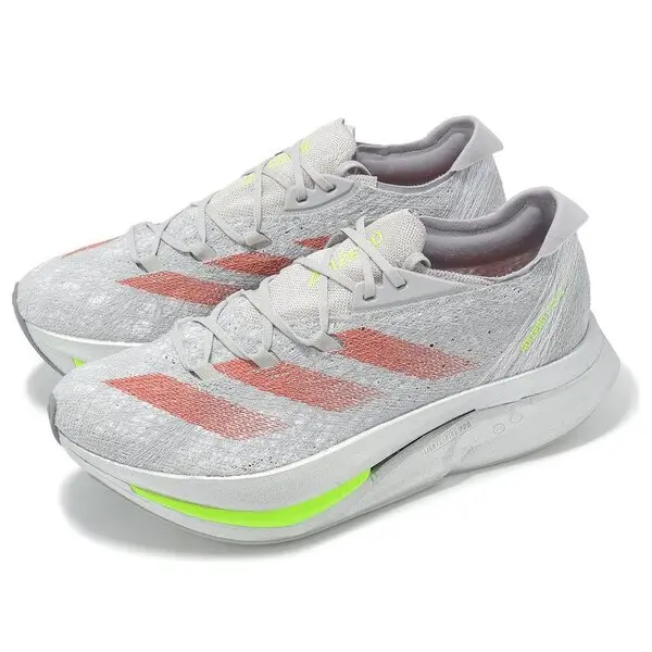 Adidas Adizero Prime X 2.0 Strung Athletic Sneakers - Grey/red/green