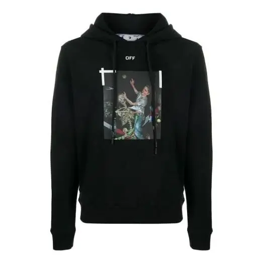 Off-White Pascal Painting Print Hooded Pullover - Black